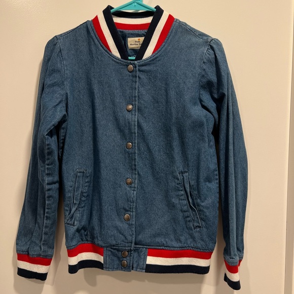 Marine Layer | Jackets & Coats | Marine Layer Denim Bomber Jacket ...